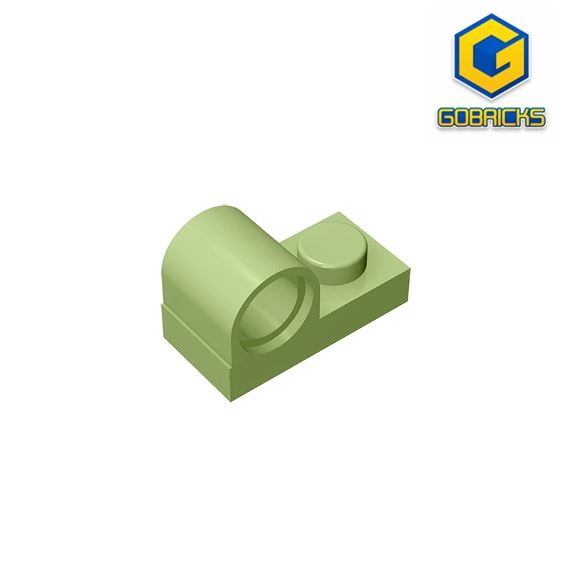 Gobricks GDS-811 Plate, Modified 1 x 2 with Pin Hole on Top compatible ...