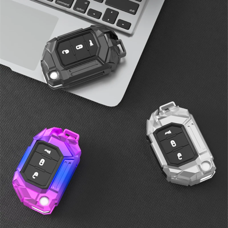 2 3 4 Buttons Car Key/Cover For Jeep Wrangler JL TJ Gladiator JT 2018 ...