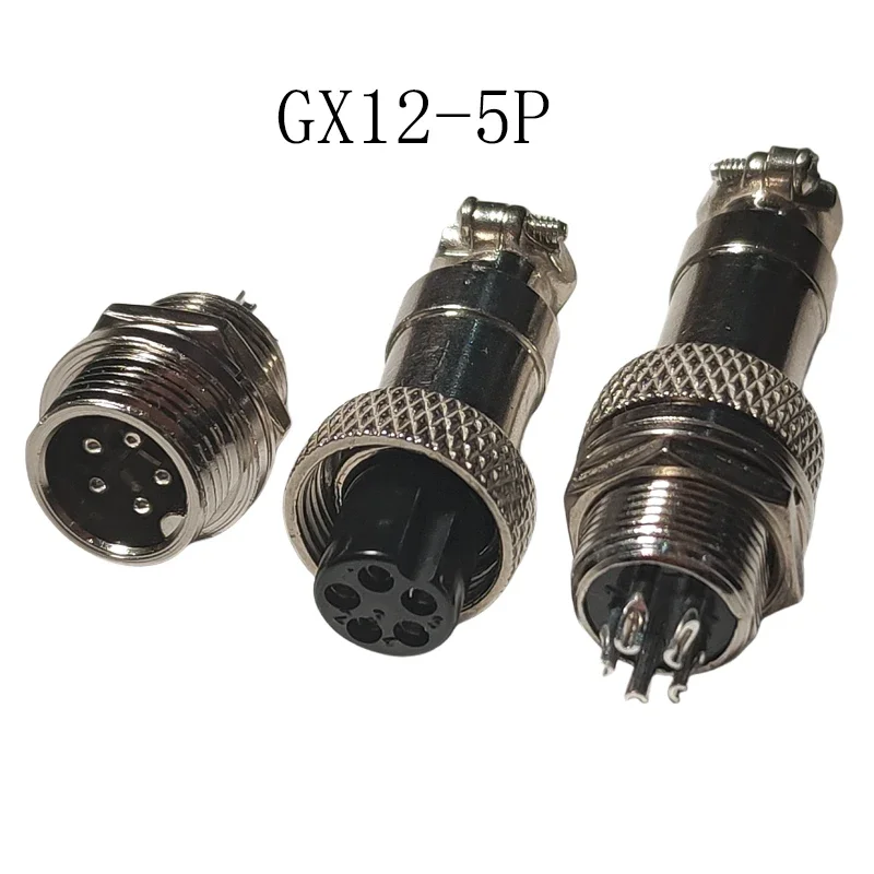 1PC-12mm-5Pin-Aviation-Socket-Male-Female-Socket-Wire-Panel-Connector ...