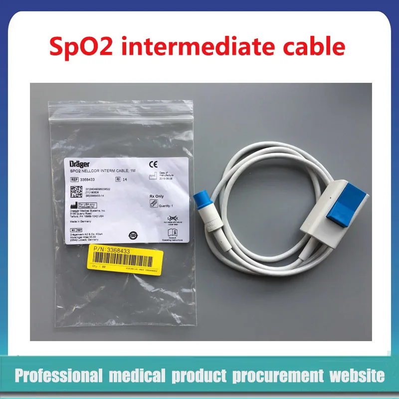 Drager SpO2 intermediate cable Drager/Nellcor, for Multi Med 5/6 and ...