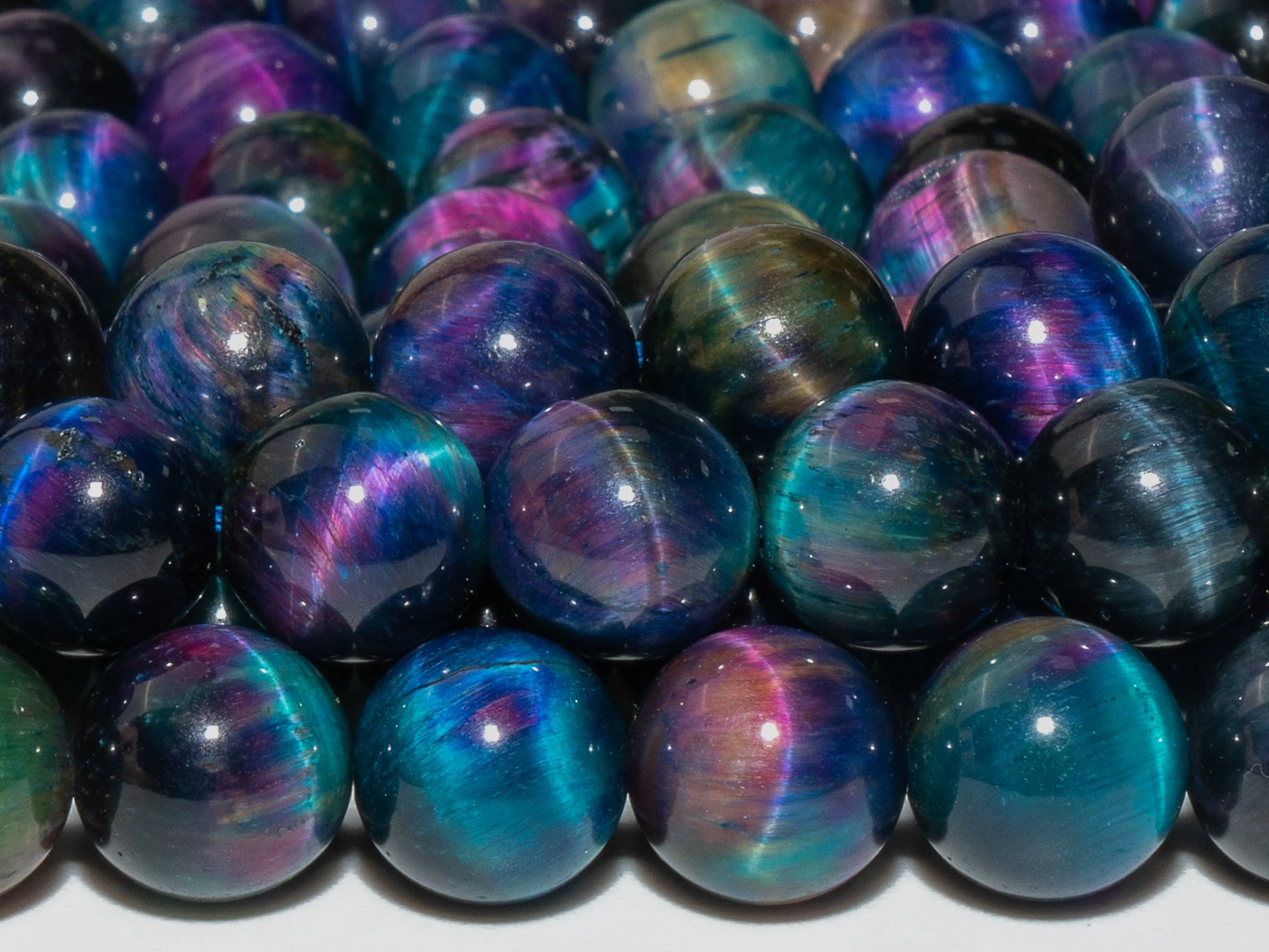 Natural-Stone-Cat-Eye-Aurora-Tiger-Eye-Beads-Gemstone-Loose-Beads-Round ...