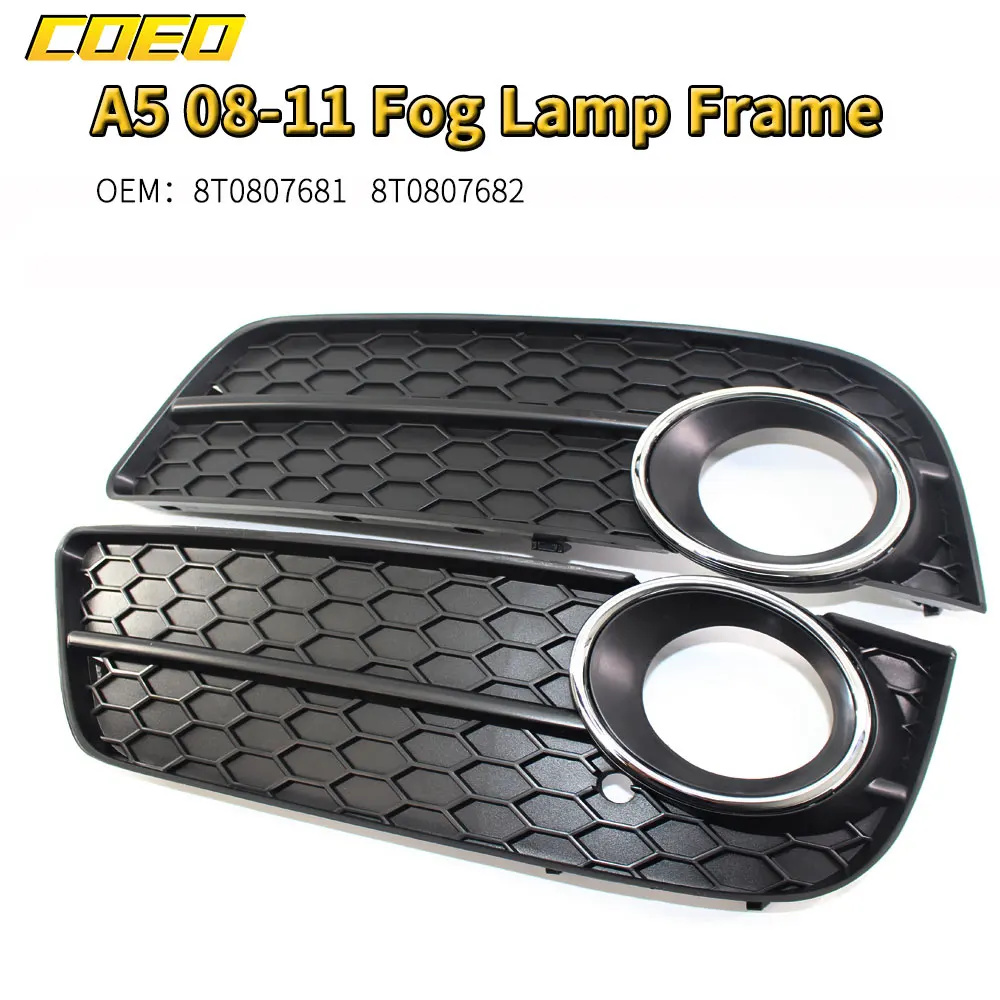 Original process Grill Suit For Audi A5 2008-2011 2Pcs Front Fog Light ...