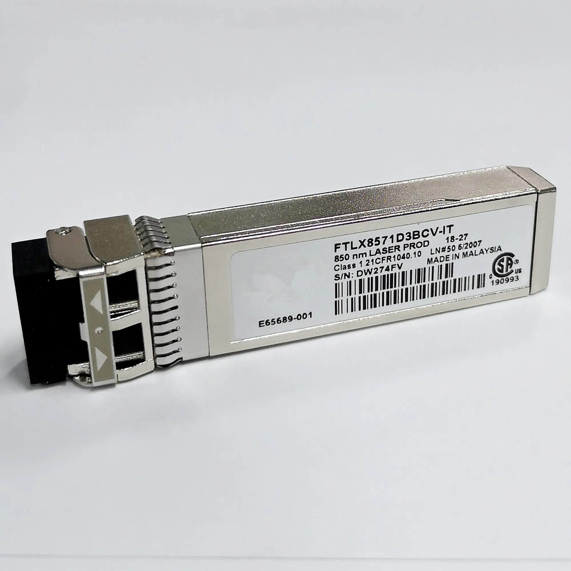 Int-el-10g-Fiber-Adapter-FTLX8571D3BCV-IT-10G-SFP-E65689-001-0Y3KJN-for ...