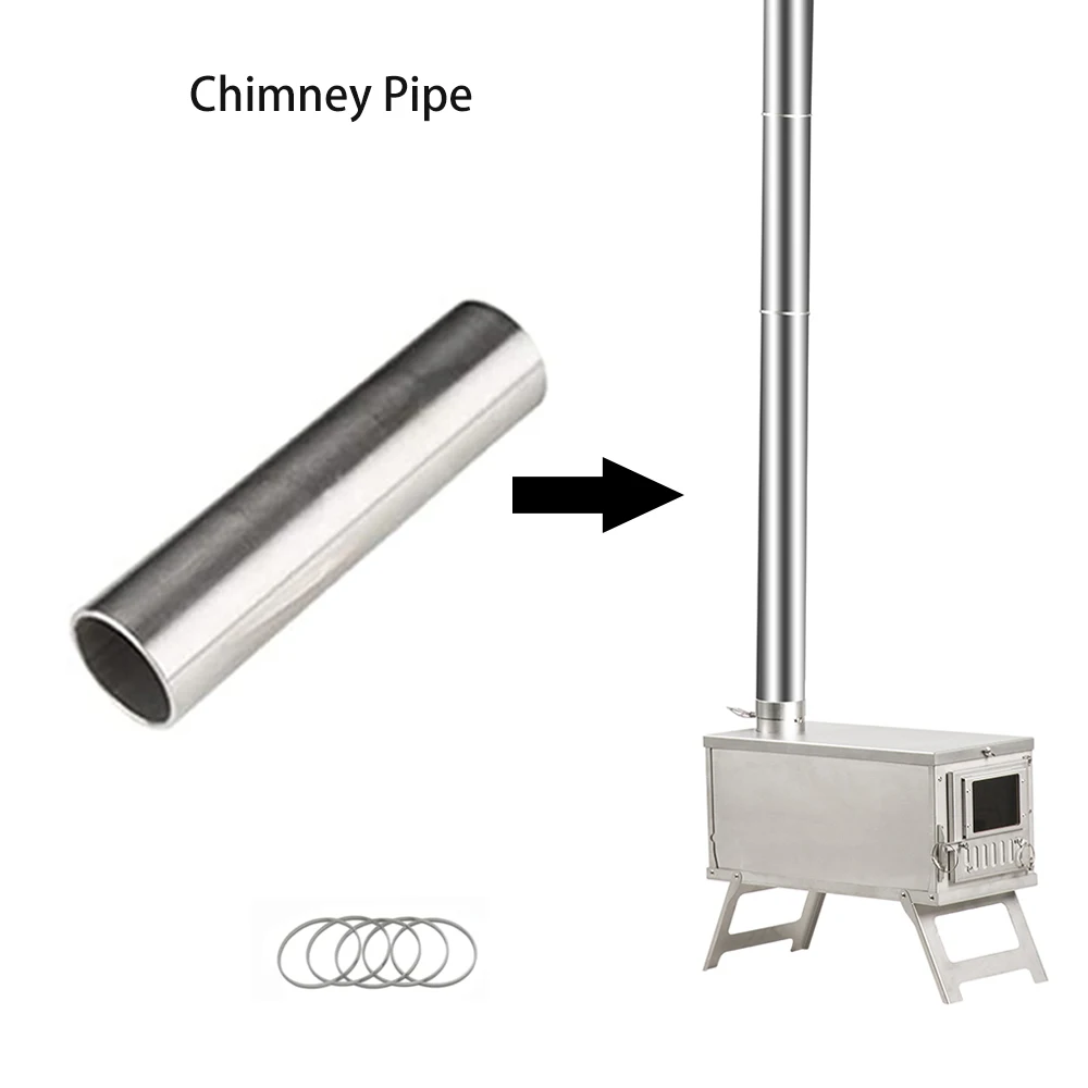 Portable Stainless Steel Chimney Pipe Metal Roll Chimney for Outdoor ...