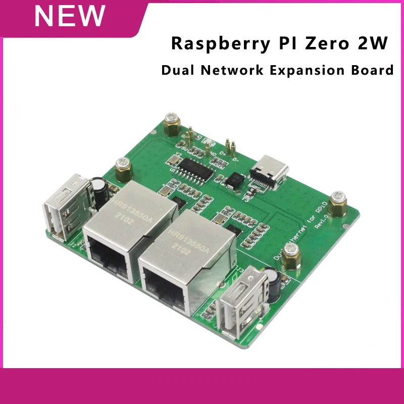 Raspberry-PI-Zero-2W-Dual-Network-Expansion-Board-USB-HUB-Expansion ...