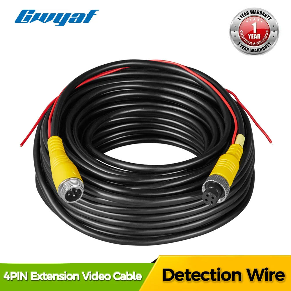 Gwyaf-4PIN-Video-Cable-For-Rear-View-Camera-and-Monitor-GX12-Aviation ...