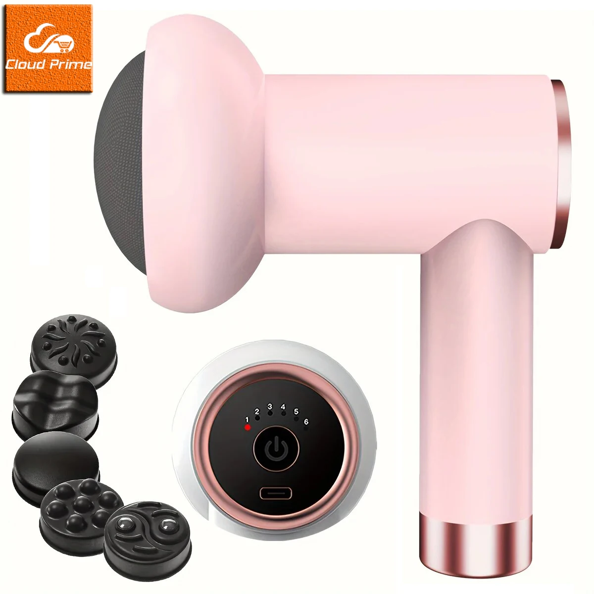 6-Speed-Massage-Gun-Settings-5-Interchangeable-Heads-Rechargeable-Mini ...