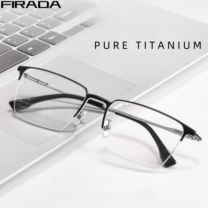 FIRADA-Fashion-Comfortable-Glasses-Vintage-Luxury-Square-Half-Frames ...