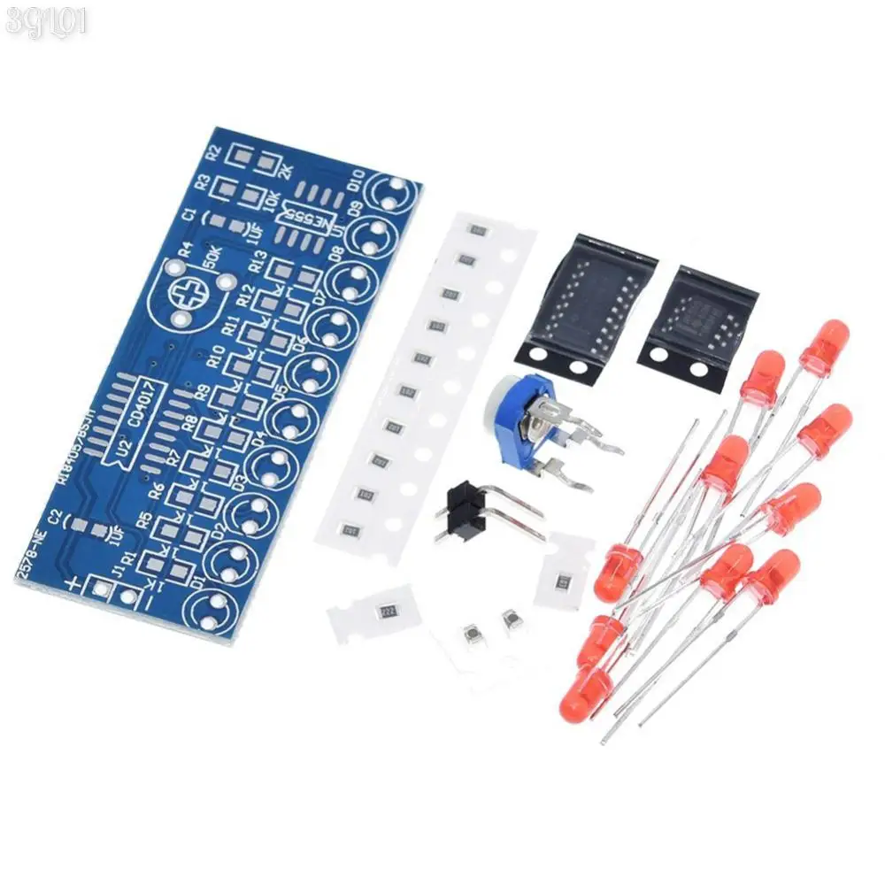 Smart Electronics Kits NE555+CD4017 LED Light Water Flowing DIY Kit ...