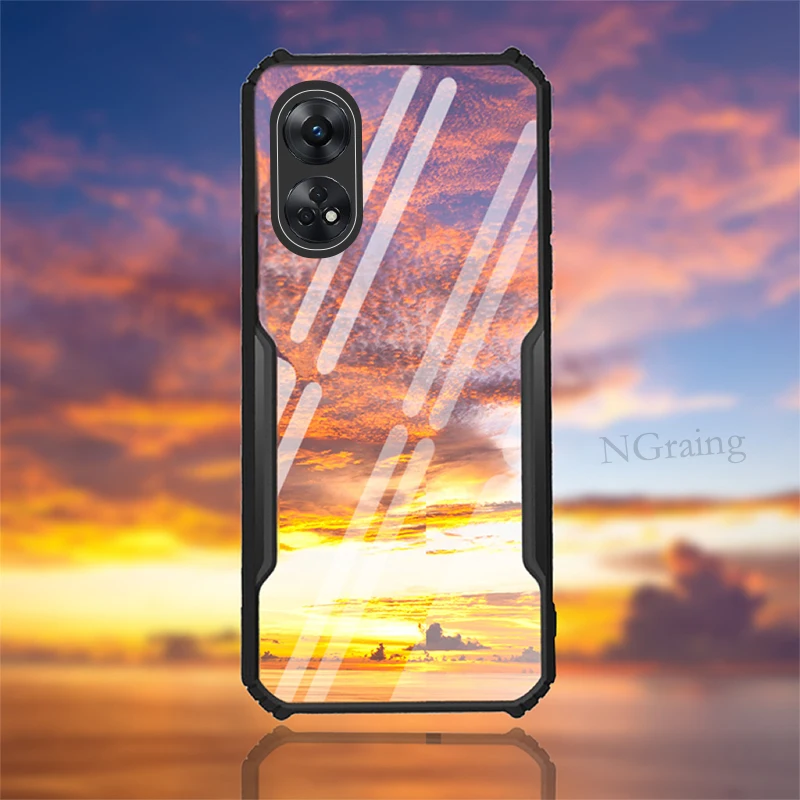 Phone Case for OPPO Reno 8T 5G / Reno8 T 4G / Reno8T Transparent Armor ...