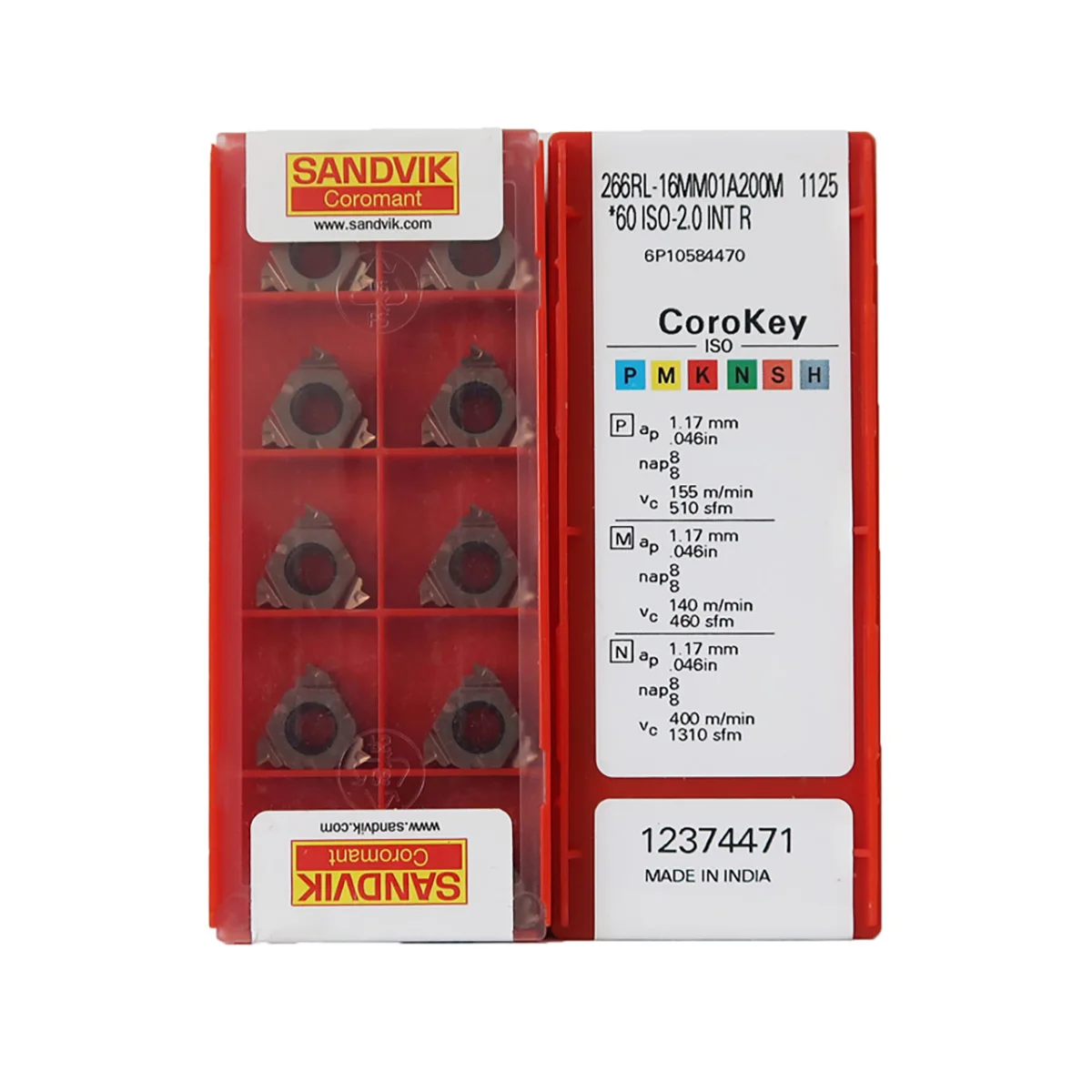 Sandvik-Coromant-100-Original-266RL-16mm-01a200m-1125-CNC-torno-roscado ...