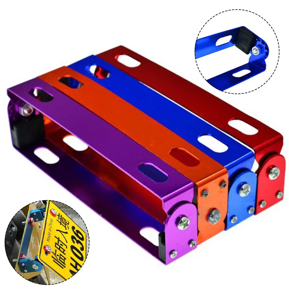 Adjustable-Folding-Motorcycle-License-Plate-Bracket-Motorbike-Tail-Rear ...