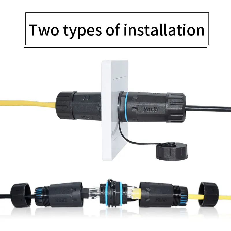 YXY-RJ45-CAT6-Connector-IP68-Waterproof-250MHZ-Rate-Shield-Network-Plug ...