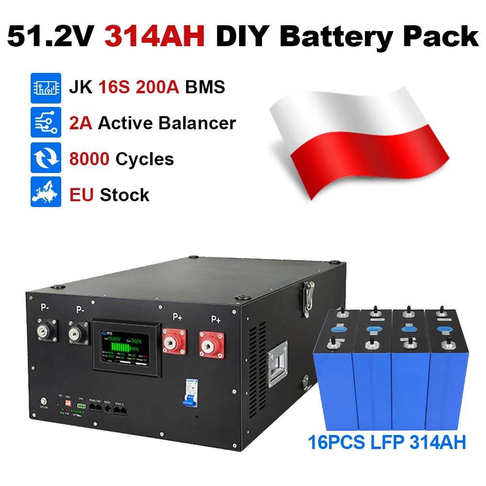 Pre-order 48V 320Ah LiFePO4 Battery System JK BMS, CATL 314Ah Cells ...