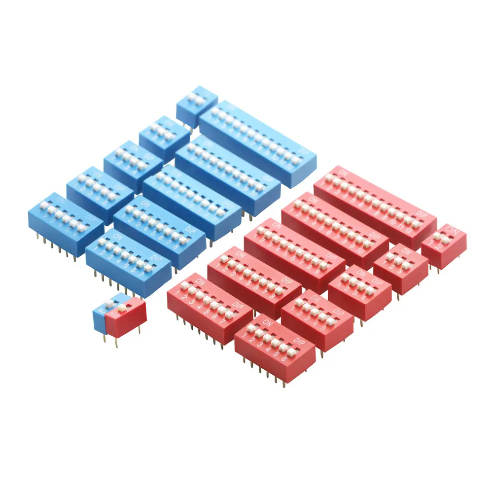 10PCS-Red-Blue-Toggle-Switch-Spacing-2-54MM-DIP-Dial-The-Code-Switch-1 ...