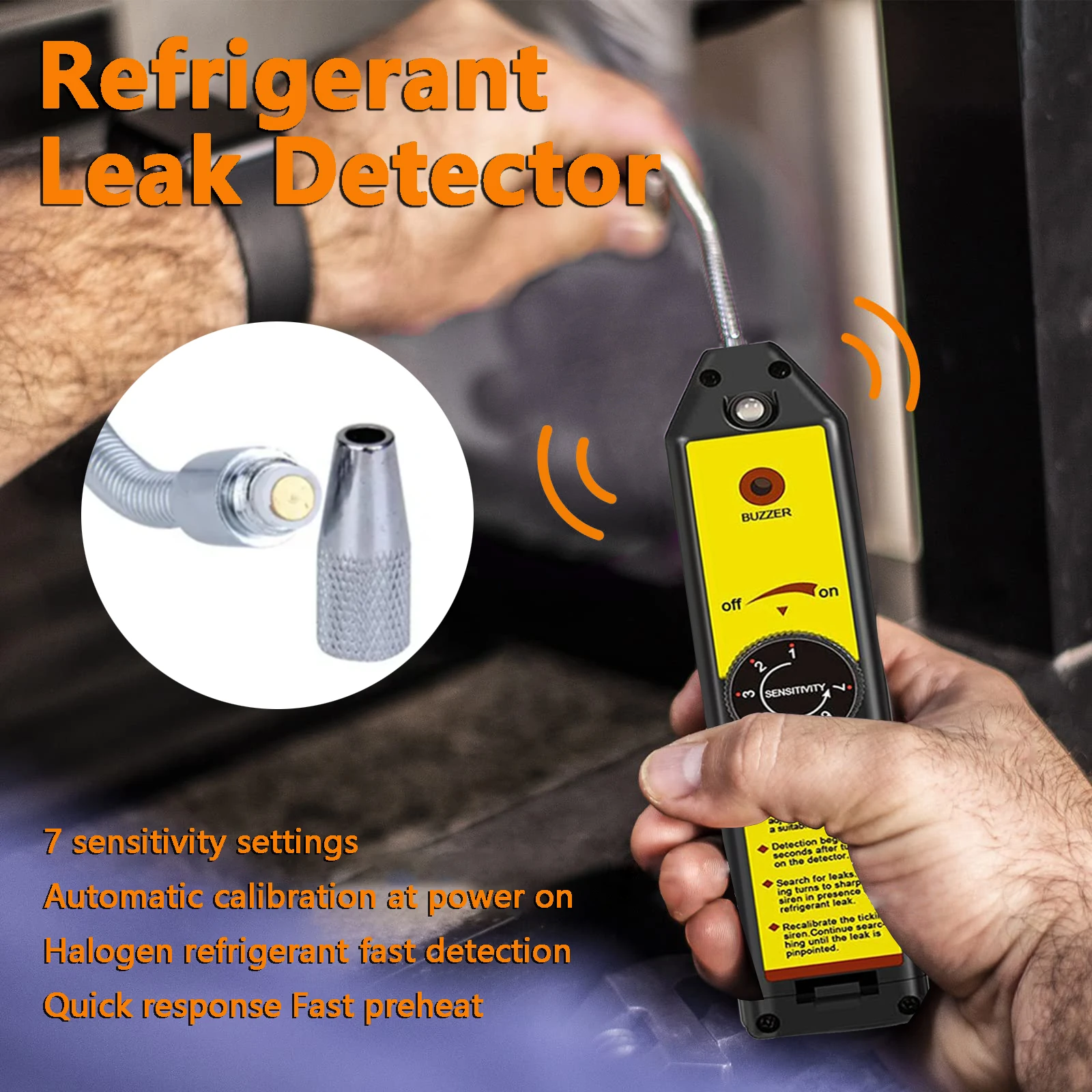 Leak-Detector-Freon-CFC-HFC-Halogen-Gas-Refrigerant-Air-Monitor ...