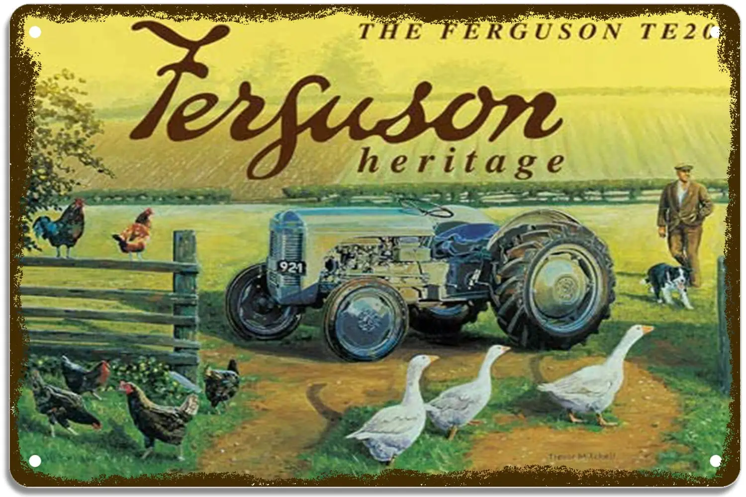 Ferguson-Tractor-Farm-Metal-Tin-Sign-Retro-Poster-Cafe-Bar-Living-Room ...