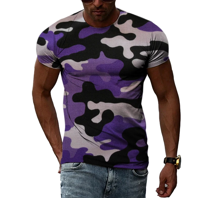 Red-Camo-T-shirt-Men-s-and-Women-s-Camo-3D-Printed-Short-Sleeve ...