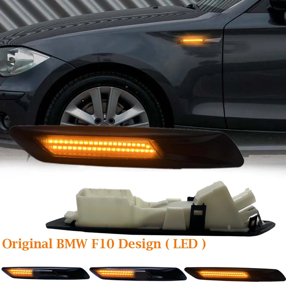 Dynamic-LED-Side-Marker-Light-BMW-F10-Flowing-Turn-Signal-Lamp-For-5 ...