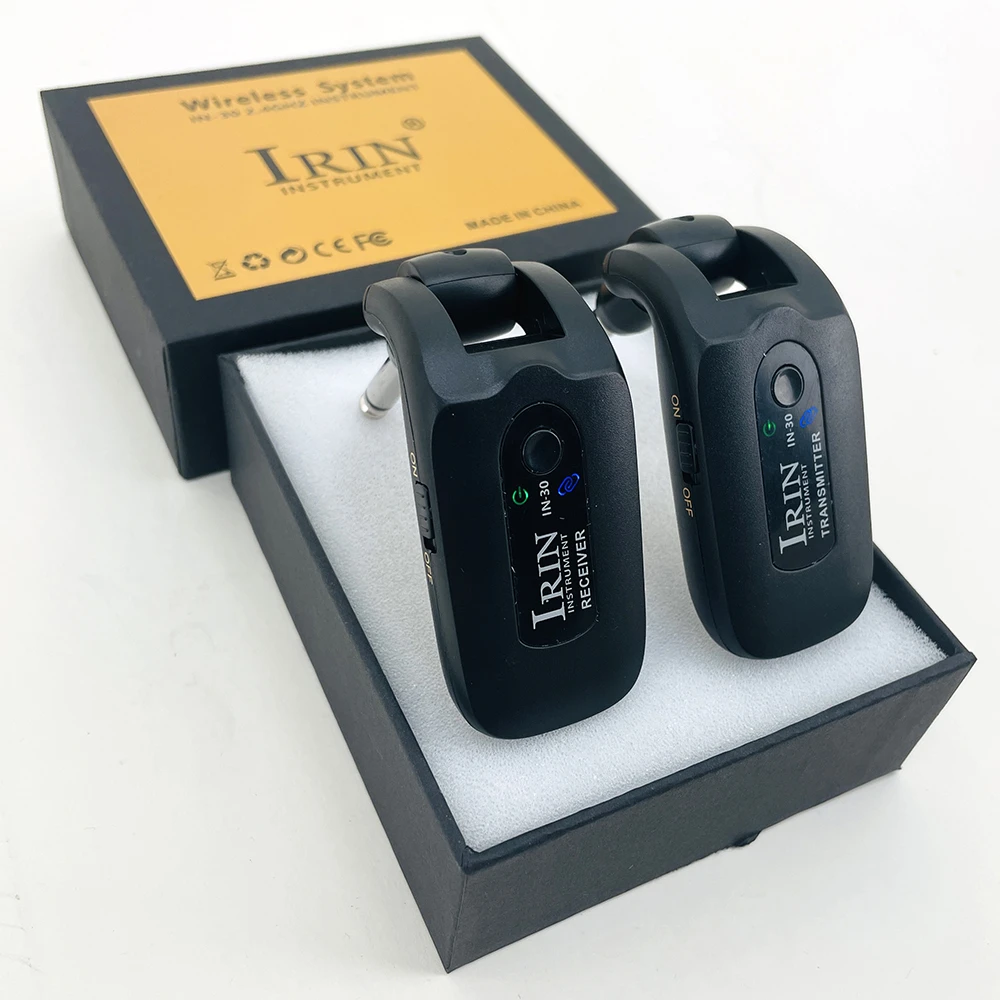 IRIN 기타 무선 시스템 송신기 수신기, 일렉트릭 기타 베이스용, IN 30 2.4GHz| | - AliExpress
