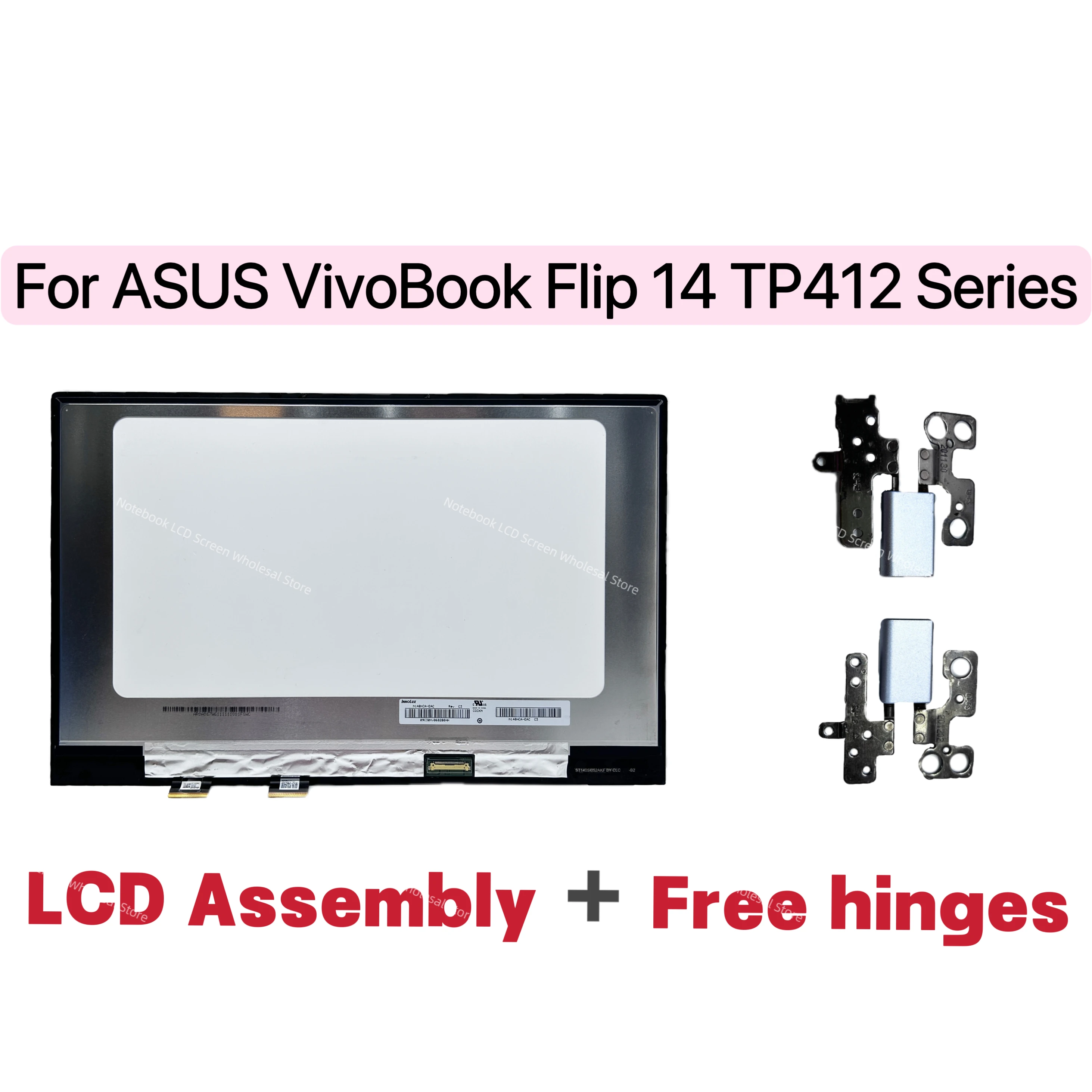 Free-Hinges-LCD-Touchscreen-Replacement-Assembly-For-ASUS-VivoBook-Flip ...