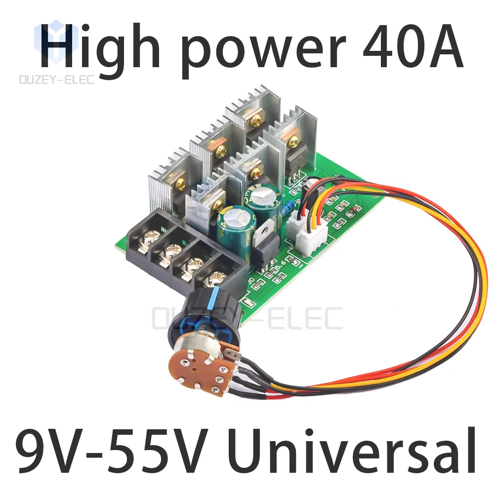 PWM-DC9-55V-40A-2000W-High-Power-Speed-Controller-DC-Motor-Pump-Speed ...