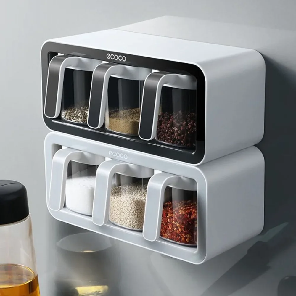 Multi-Spice-Jar-set-Wall-Mount-Condiment-Seasoning-Boxes-Set-Kitchen ...