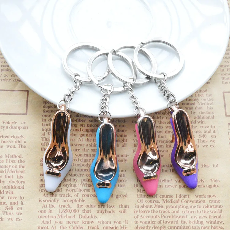 1PCS-Cute-cartoon-keychain-high-heel-key-ring-chain-bag-pendant-car ...