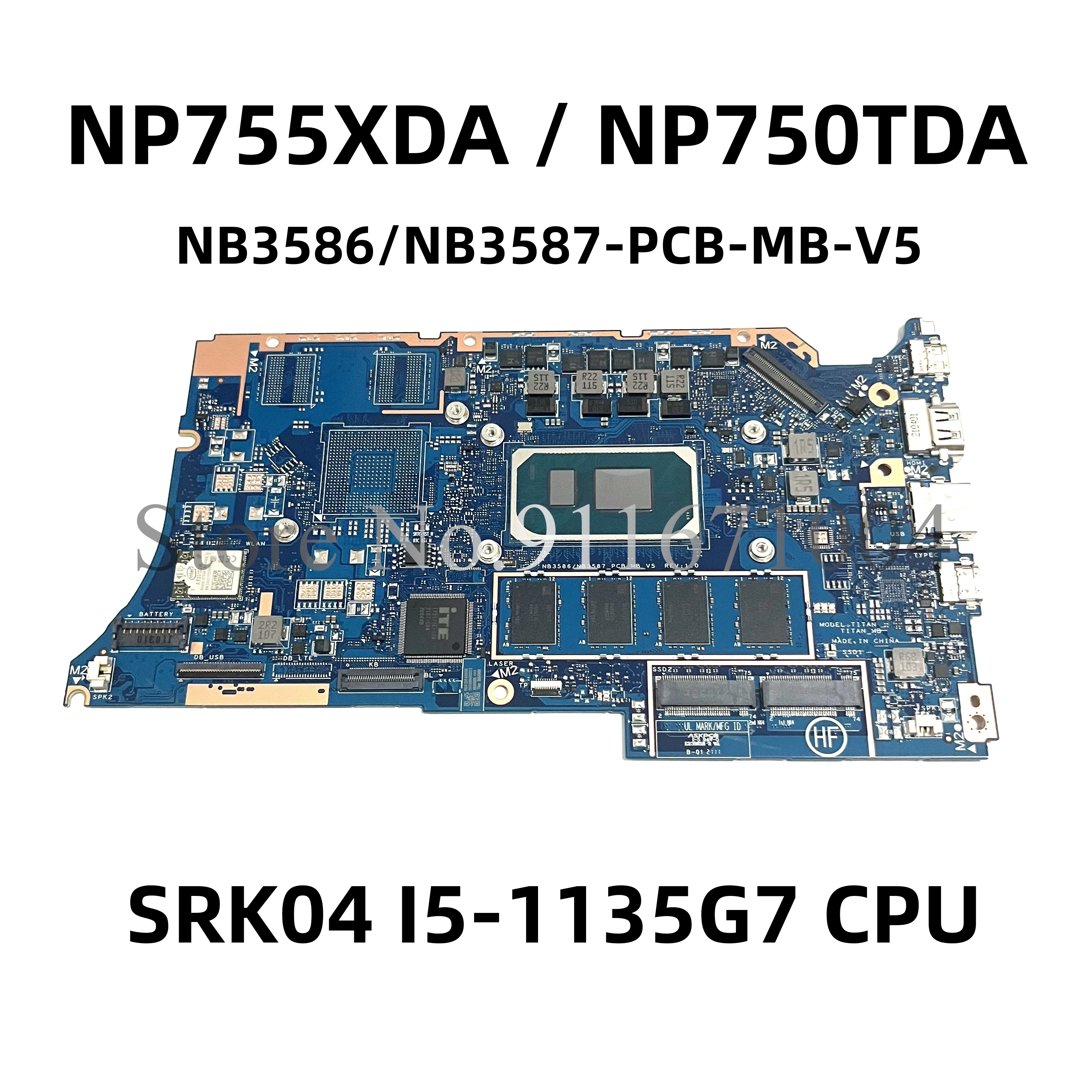 NEW For Samsung GalaxyBook NP755XDA NP750TDA NP750 Laptop Motherboard ...