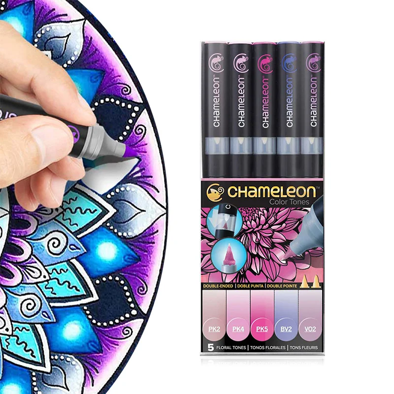 Chameleon Pens- 1ST 2nd Changing Markers,Vibrant Gradient Watercolor ...