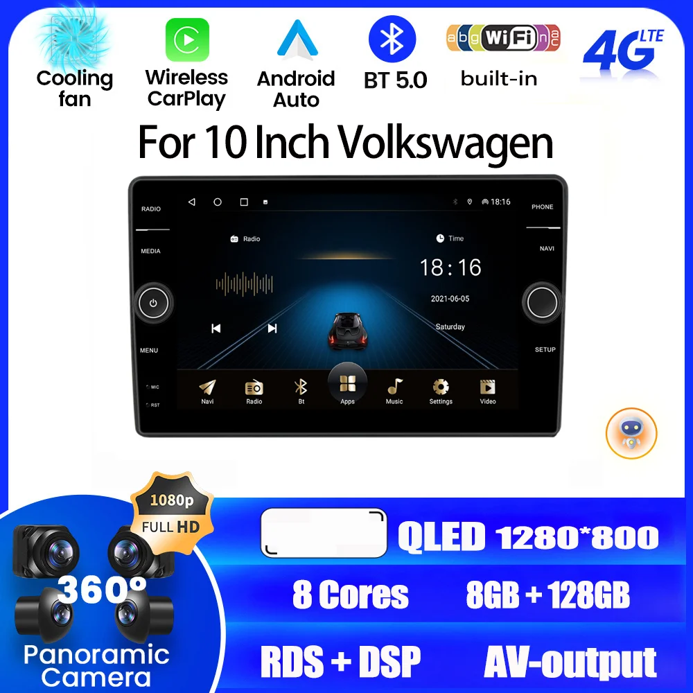 2Din-Android-Multimedia-Player-For-VW-Volkswagen-Golf-Polo-Skoda-Rapid ...