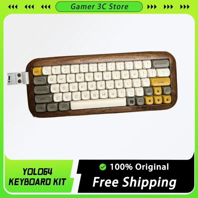 YOLO64-Mechanical-Keyboard-kit-60-3Mode-bluetooth-Wireless-Gaming ...
