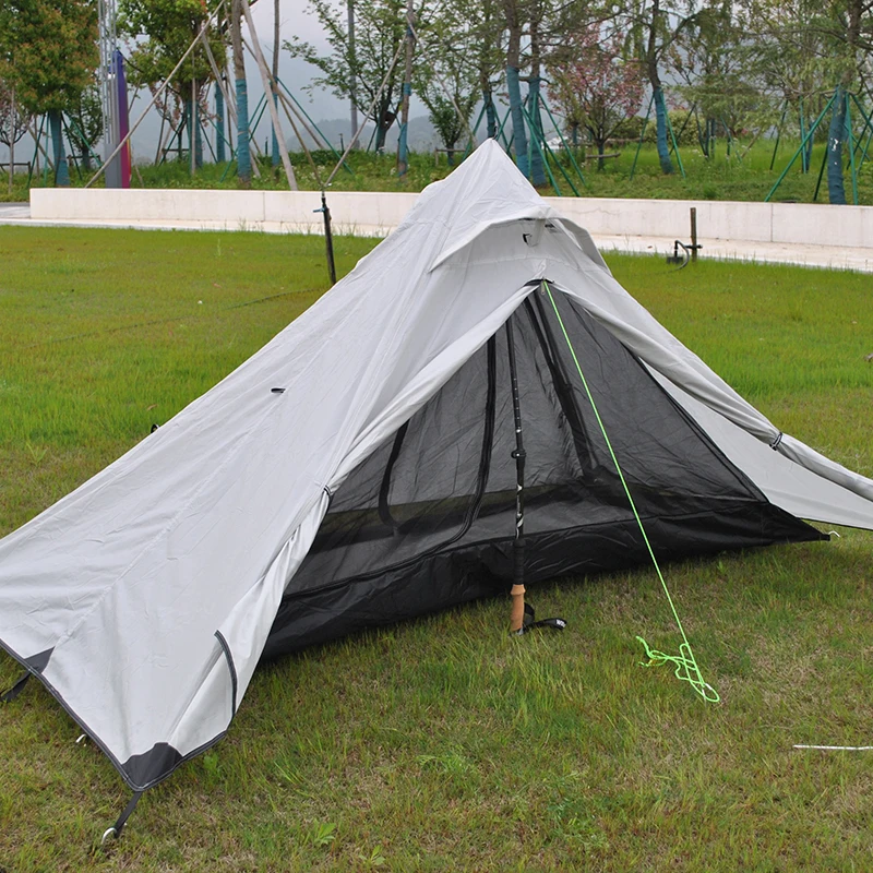 Ultralight Outdoor Backpacking Camping Tent, Trekking Pole Tent ...