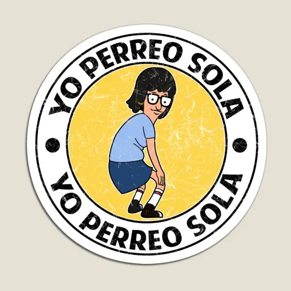 Yo-Perreo-Sola-Magnet-Cute-Kids-Stickers-Funny-Toy-Children-Home-Baby ...