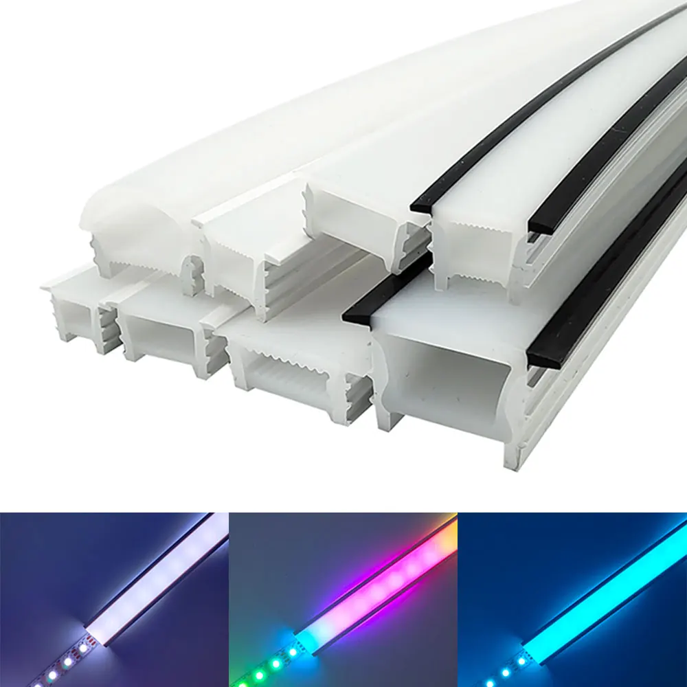 Recessed LED Flexible Neon Silica Gel Covering Tube Spotless For 2835 ...