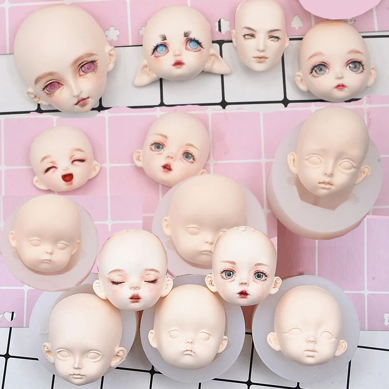 Pottery-Polymer-Clay-Doll-face-Silicone-Mould-Sculpture-BJD-8-6-4-Point ...
