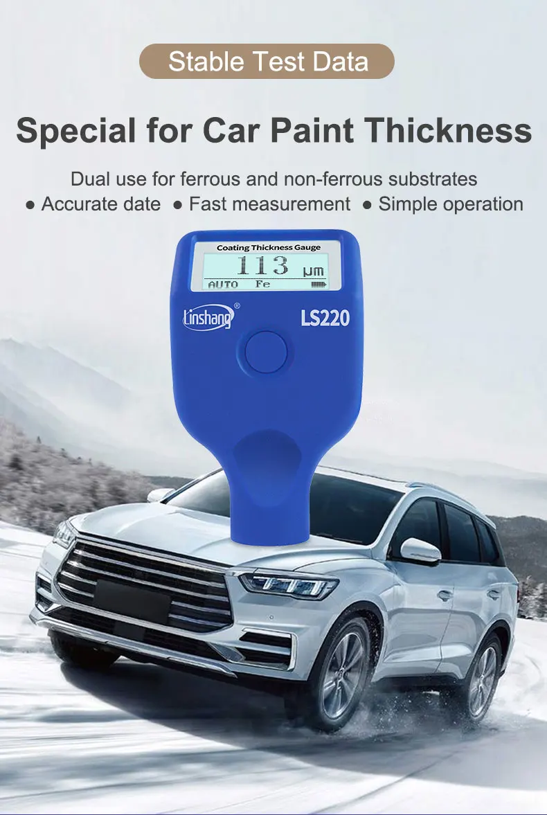 Linshang LS220 Automotive Paint Thickness Gauge