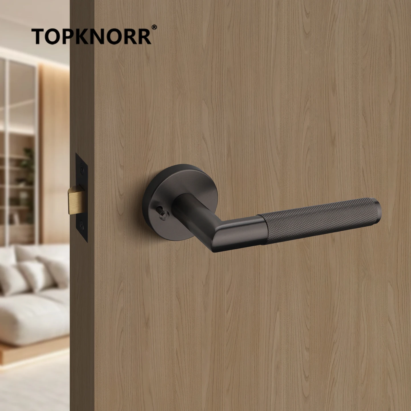 Bathroom Door Lock Indoor Bathroom 304 Stainless Steel Door Handle ...