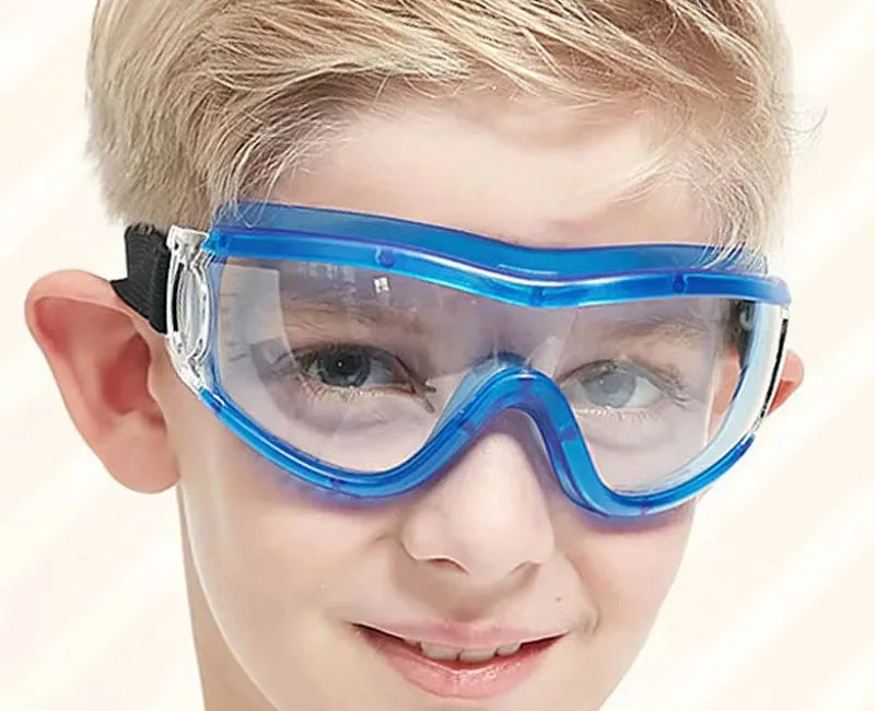 Kids Wearing Safety Goggles