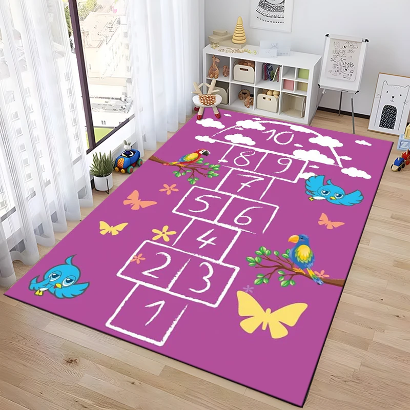 Cartoon-Hopscotch-Indoor-Parent-child-Game-Decoration-Carpet-Bedroom ...