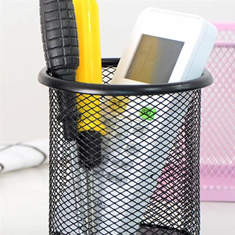 Organisateur tiroir,Porte-crayon rond, Pot à stylos en fer antidérapant ...