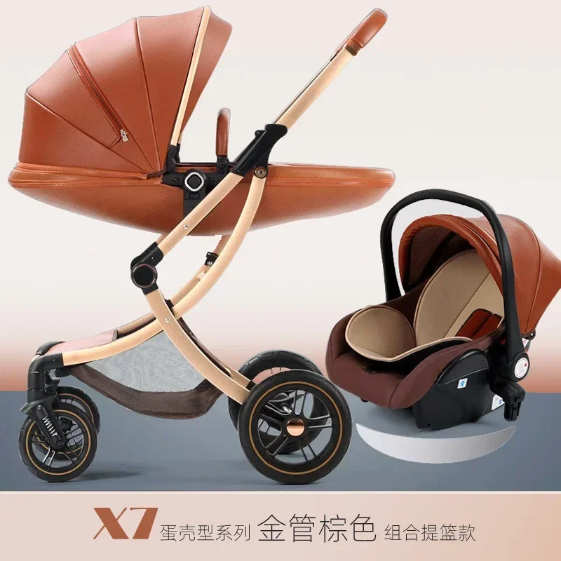 Newborn-Baby-Eggshell-Stroller-Basket-Baby-Stroller-Bidirectional-Shock ...