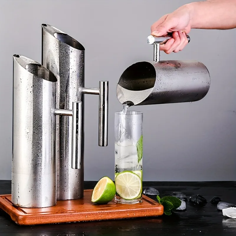 Stainless-Steel-Beverage-Pitcher-Cocktail-Pitcher-Water-Pitcher-Bar ...