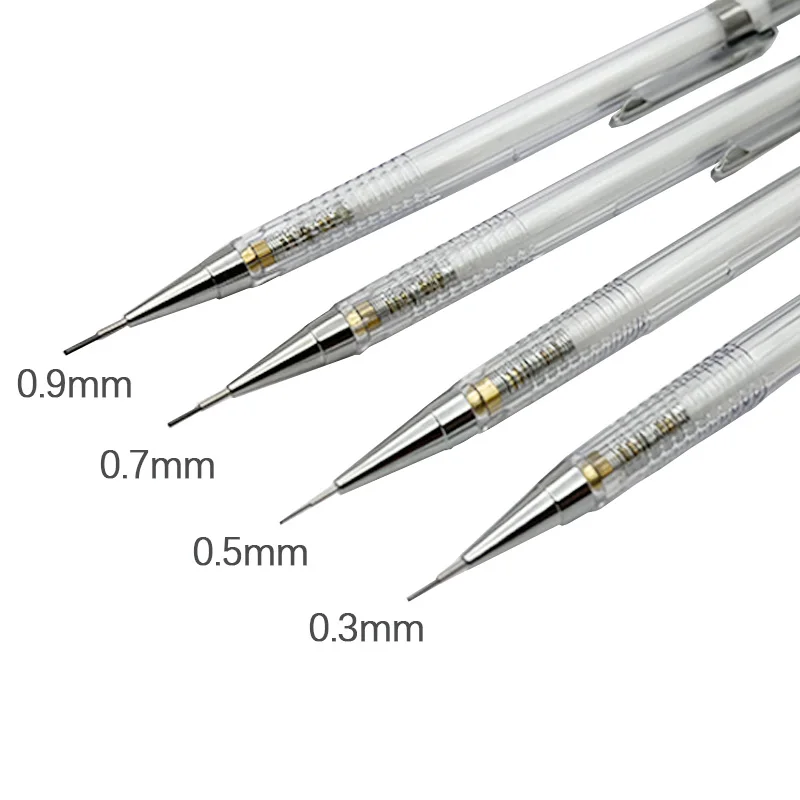 High Quality 4 Pieces/Set 0.3 0.5 0.7 0.9mm Simple White Mechanical ...