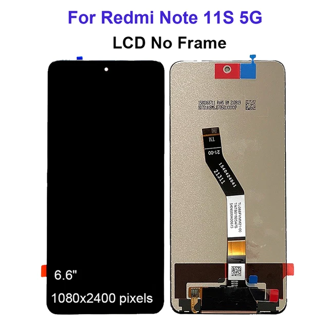 Original For Xiaomi Redmi Note 11S 5G 22031116BG LCD Display Touch Screen Digitizer For Redmi ...