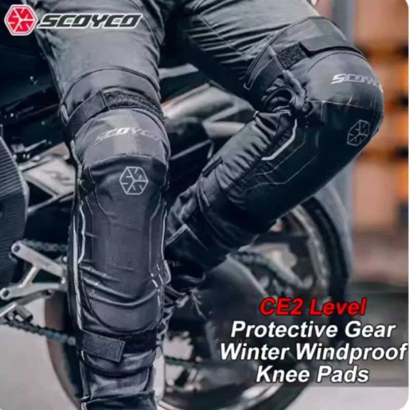 SCOYCO Motorcycle Knee Pads Winter Warm Motorbike Knee Protection Gear ...