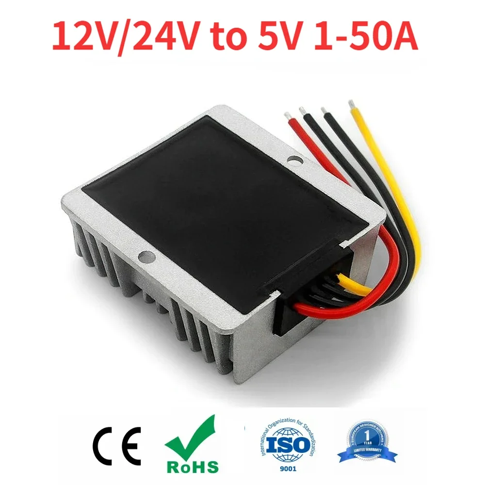 12v-24v-to-5v-50A-1A-Step-Down-Voltage-Converter-Voltage-Reducer-DC-DC ...
