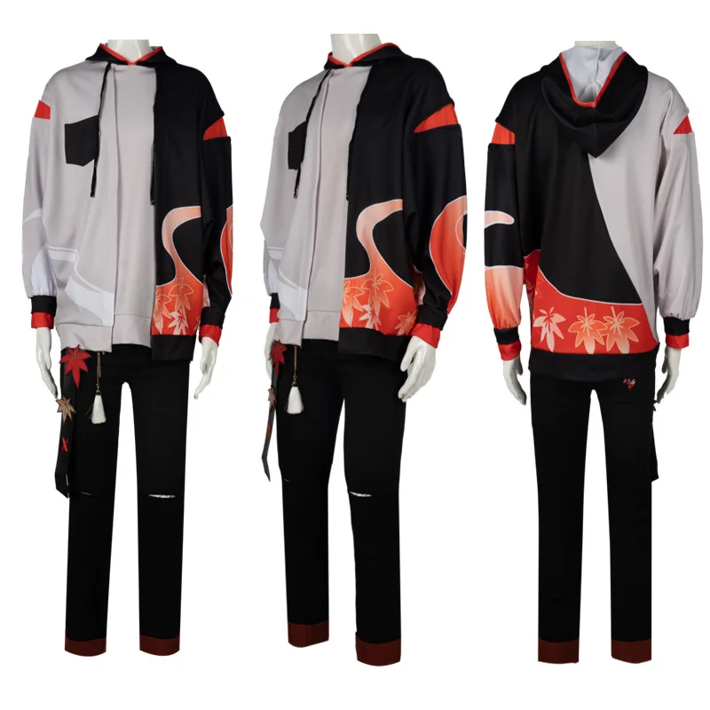 Genshin Impact Inazuma City Kaedehara Kazuha Hoodie Hooded Cosplay ...