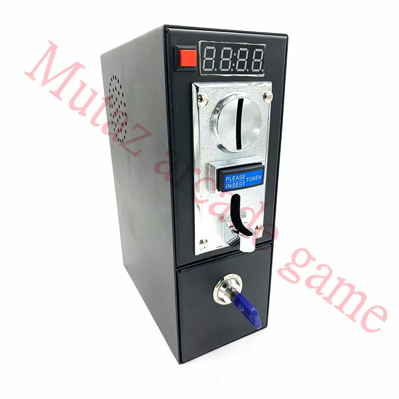 Coin operated timer control box with 616 multi coin acceptor and JY-16B ...