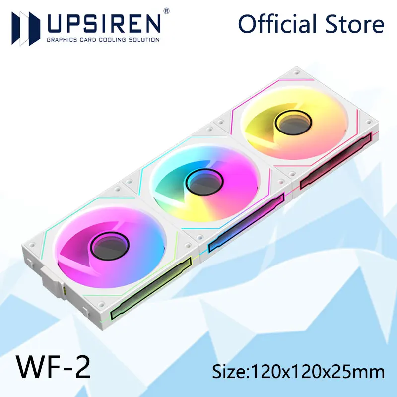 UPSIREN-WF-2-Free-Wire-Splicing-Chassis-Fan-12CM-5V-3pin-ARGB-4pin-PWM ...